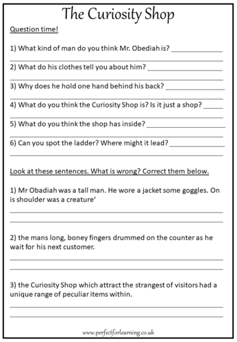 Year 5 Writing Task Comprehension | Teaching Resources