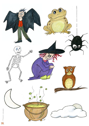 Halloween French - Vocabulary PowerPoint, Crosswords, Puzzles ...