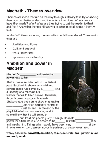 Macbeth revition | Teaching Resources