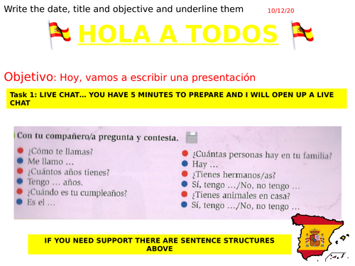 SELF: IB SPANISH AB INITIO BUNDLE - ONLINE | Teaching Resources