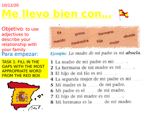 FAMILY AND RELATIONSHIPS: IB SPANISH AB INITIO BUNDLE | Teaching Resources
