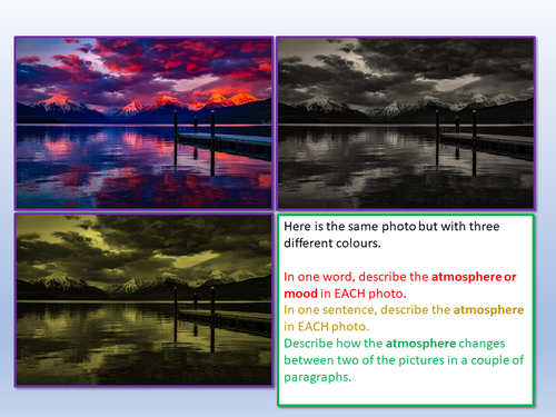 Edexcel Colour Descriptive Writing | Teaching Resources