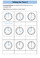 Functional Skills Maths - Entry Level 1 - Time | Teaching Resources
