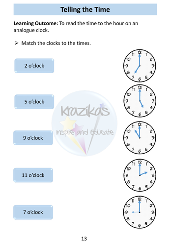 Functional Skills Maths - Entry Level 1 - Time | Teaching Resources