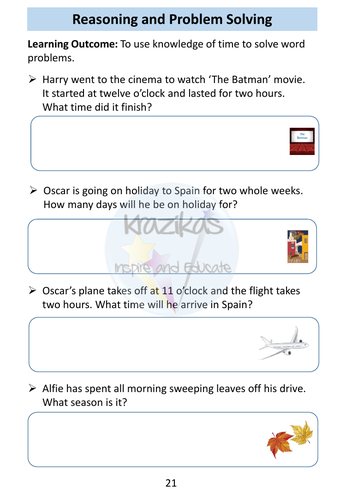Functional Skills Maths - Entry Level 1 - Time | Teaching Resources