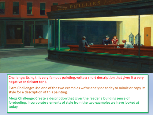 Edexcel Creative Writing Examples | Teaching Resources