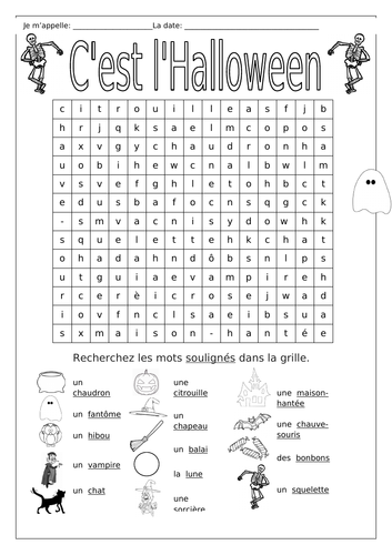 FRENCH - HALLOWEEN - GAMES | Teaching Resources