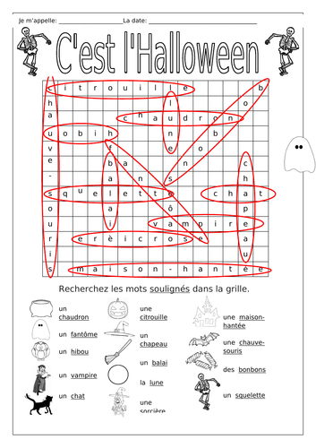 FRENCH - HALLOWEEN - GAMES | Teaching Resources