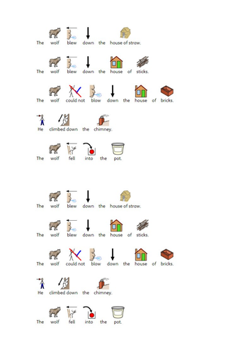 The Three Little Pigs - Writing in Sentences | Teaching Resources