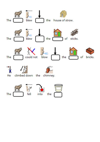 The Three Little Pigs - Writing in Sentences | Teaching Resources