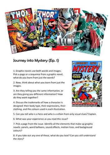 Comic Book Worksheets - Contemporary Possibilities | Teaching Resources