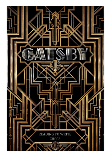 Booklet - The Great Gatsby - Reading to Write | Teaching Resources