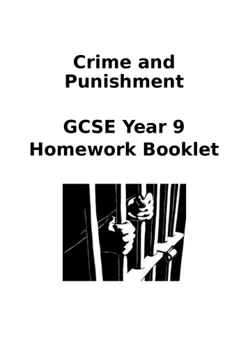 Crime and Punishment Homework Booklet | Teaching Resources