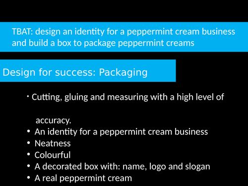 Peppermint Cream Packaging and Logo Design | Teaching Resources
