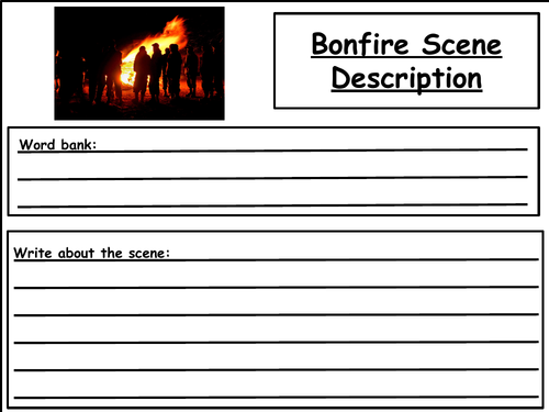 Fireworks Night Descriptive Writing | Teaching Resources