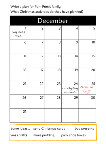 Pom Pom At Christmas: A Fun Activity Resource For Google Classroom ...