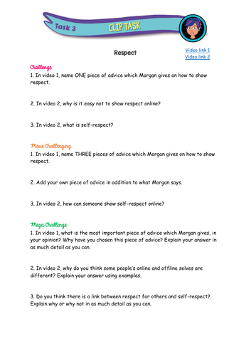 Behaviour and Respect PSHE | Teaching Resources