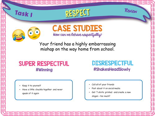 Behaviour and Respect PSHE | Teaching Resources