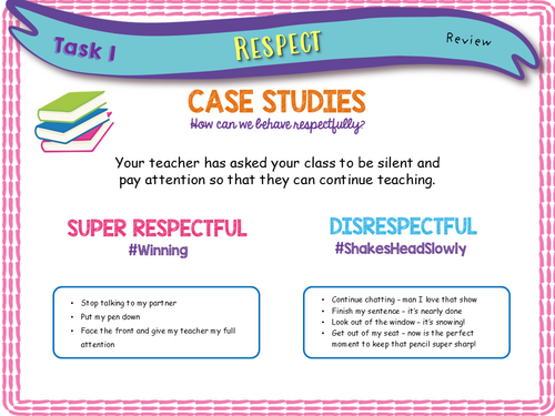 Behaviour and Respect PSHE | Teaching Resources