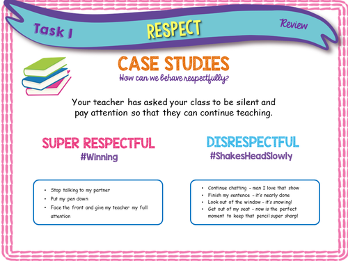 Behaviour and Respect PSHE | Teaching Resources