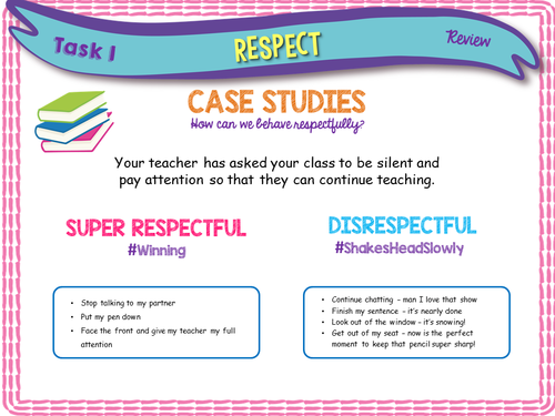 Behaviour and Respect PSHE | Teaching Resources