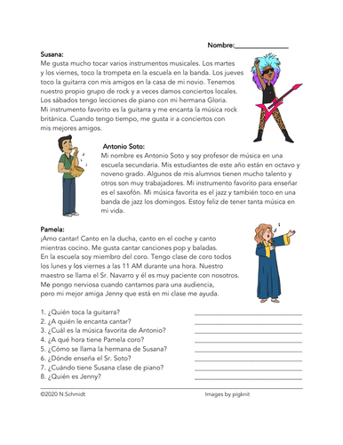 Spanish Music Reading: Lectura de Música (Instrumentos/Coro/Cantar ...