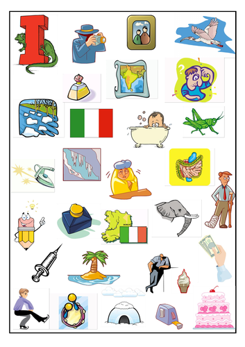 30 words that start with the Letter I | Teaching Resources