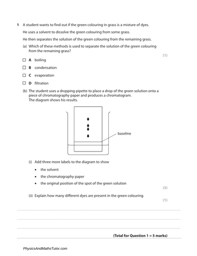 GCSE EDEXCEL Chemistry Elements,Compound And Mixture Complete Revision ...