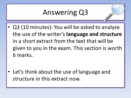 Edexcel English Language Paper 1 Intro | Teaching Resources
