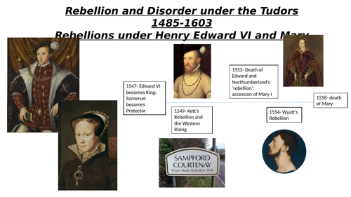 Rebellions of Edward VI REVISION | Teaching Resources