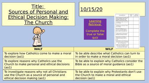 Sources of Personal and Ethical Decision Making | Teaching Resources