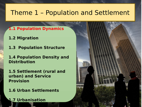 IGCSE Population Full Lessons | Teaching Resources