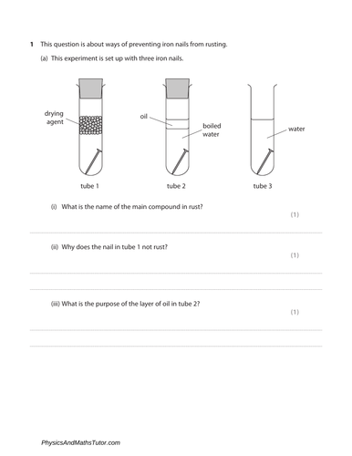 GCSE EDEXCEL Chemistry Extraction Of Metal Complete Revision Summary ...
