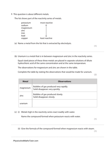 GCSE EDEXCEL Chemistry Acids,Alkali And Titration Complete Revision Summary | Teaching Resources