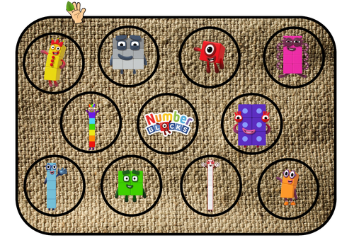 Matching 1-10 with Numicon shapes and Numberblocks comaptible with ...