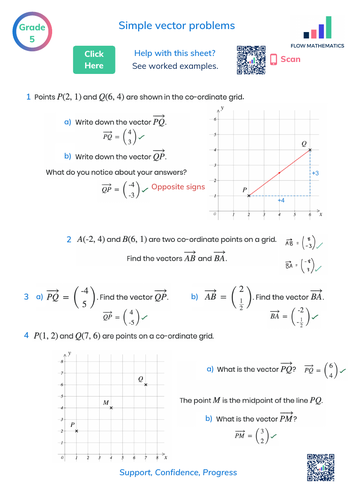 Vector problems (Foundation and Higher) | Teaching Resources