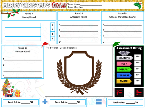 Christmas Music Quiz | Teaching Resources
