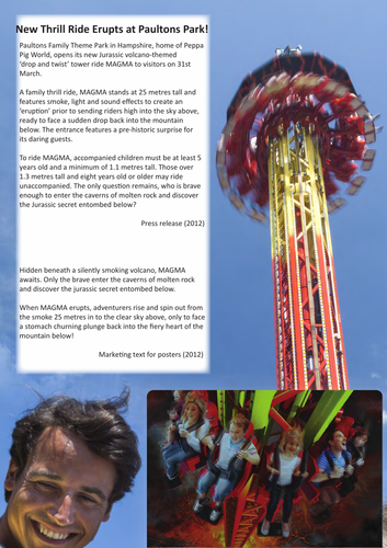 Guided reading Theme Park resource | Teaching Resources