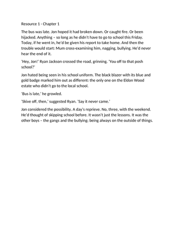 Key Stage 3 English: Reading Between the Lines Teaching Unit | Teaching ...