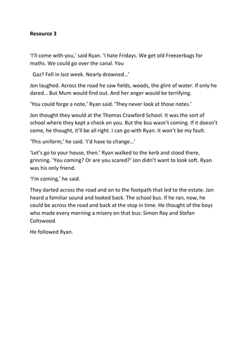 Key Stage 3 English: Reading Between the Lines Teaching Unit | Teaching ...