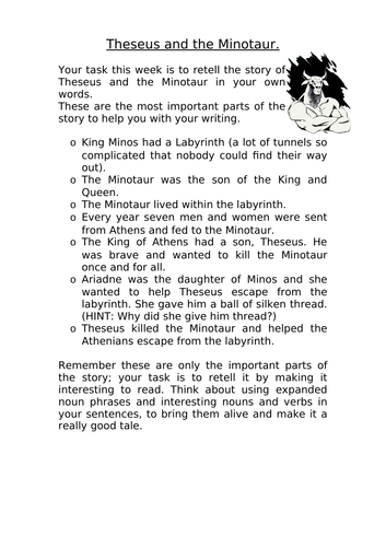 Theseus & the Minotaur | Teaching Resources