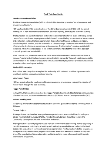 Think Tanks, Lobbying and Democracy - A Level Politics | Teaching Resources