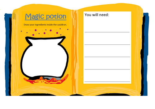 Magic potion worksheet | Teaching Resources