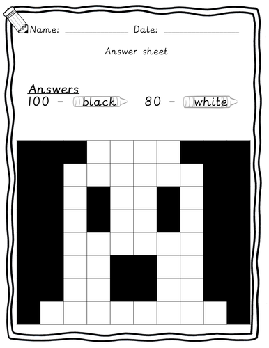 Halloween Colour by addition - adding tens Y2 Y3 KS1 KS2 | Teaching ...