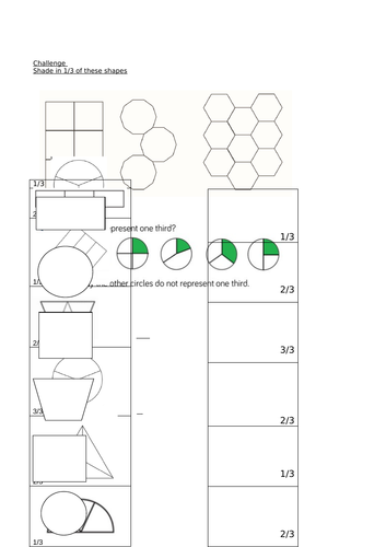 Finding a Third of a Shape | Teaching Resources