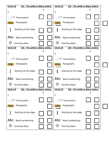 Marking and Self Assessment | Teaching Resources