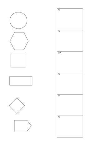 Finding Half and Quarter of a Shape | Teaching Resources