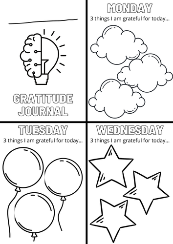 Pupil Gratitude Journals Mindfulness Wellbeing Focus | Teaching Resources