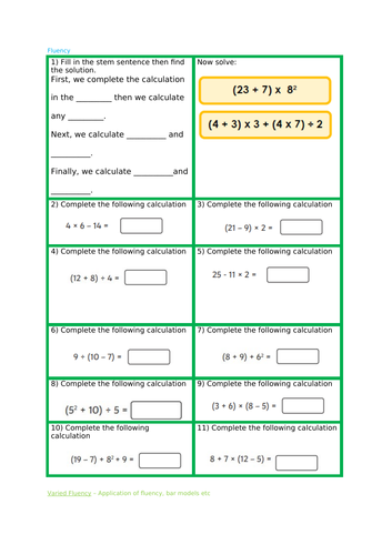 Y6 BIDMAS | Teaching Resources