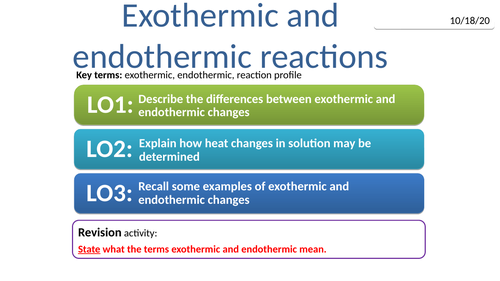 CC15a - Exothermic and endothermic reactions - reaction profiles ...